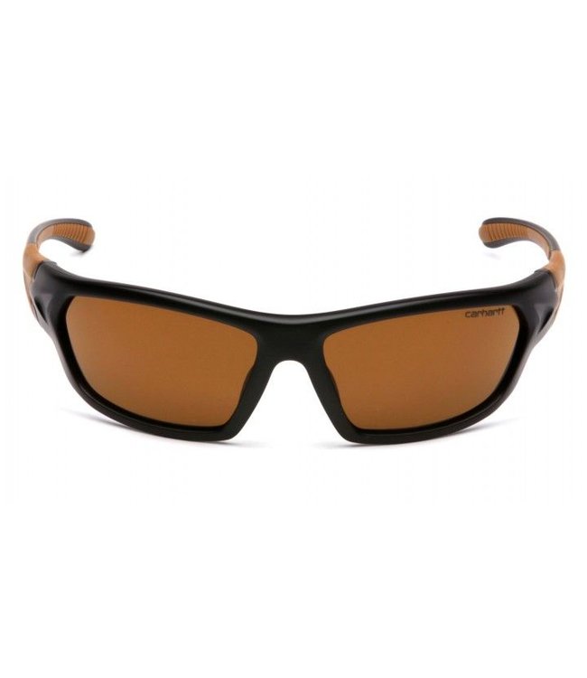 Carhartt Safety Glasses Carbondale Black Tan Frame Sandstone Bronze