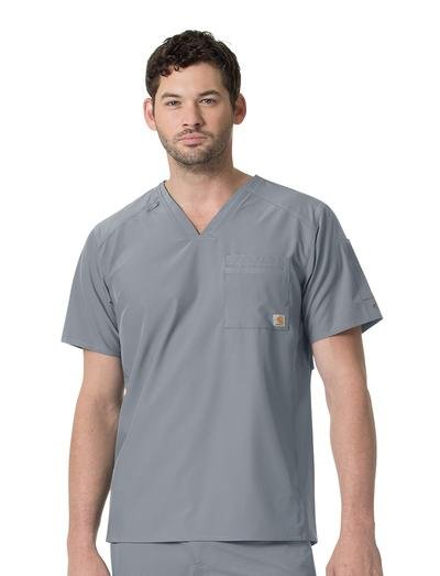 Carhartt Men's Slim fit V-Neck Back Vent Scrub Top - Traditions ...