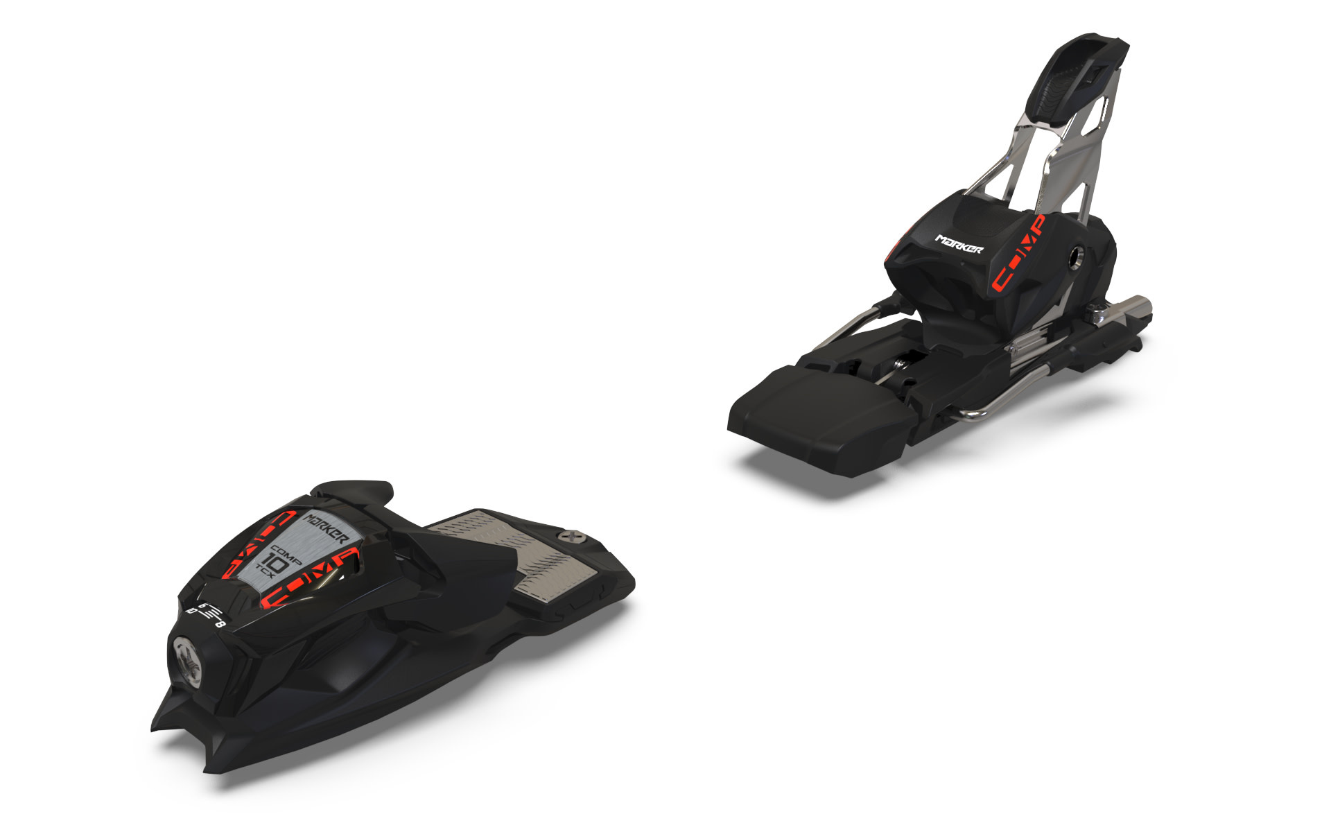 Marker Comp 10 Tcx Black/Flo-Red (24/25) Black/Flo-Red