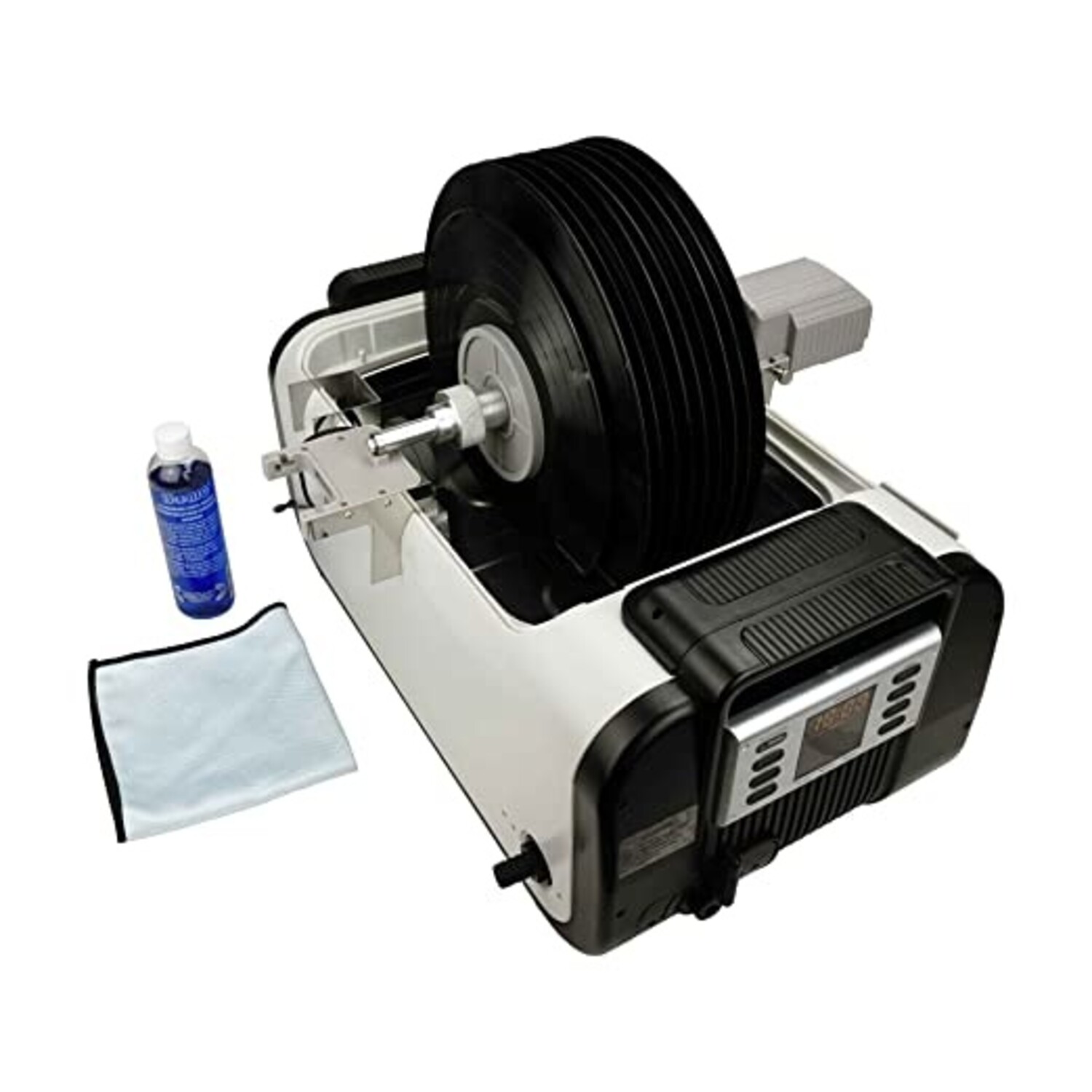 iSonic® Motorized Ultrasonic Vinyl Record Cleaner for 10 LP Records ...