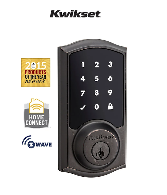 On Sale Kwikset SmartCode Touchscreen Electronic Deadbolt with Z-Wave ...