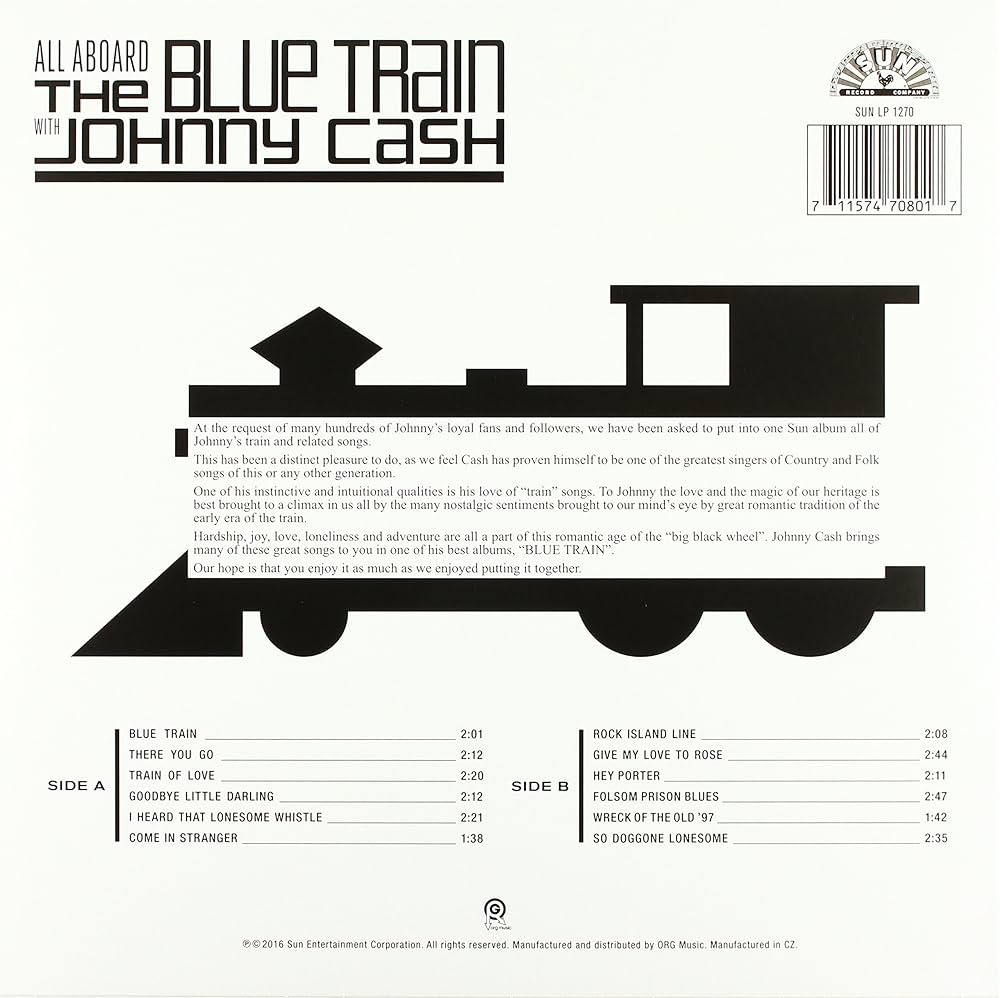 Johnny Cash All Aboard The Blue Train Remastered Limited Edition 180 ...
