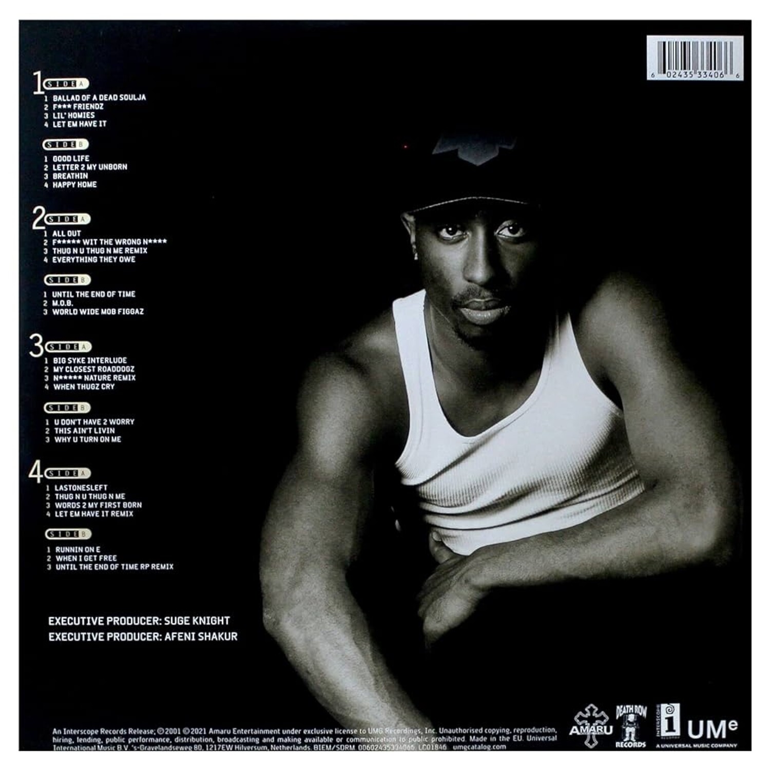 2pac Until The End Of Time 20th Anniversary 4 L180 Gram Vinyl Set