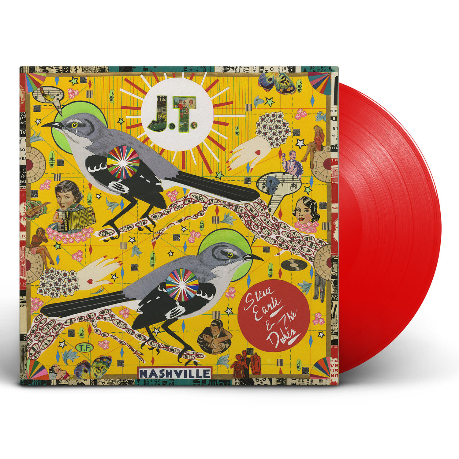 Steve Earle & The Dukes - J.T. , 150 Gram Red Vinyl - AV Luxury Group