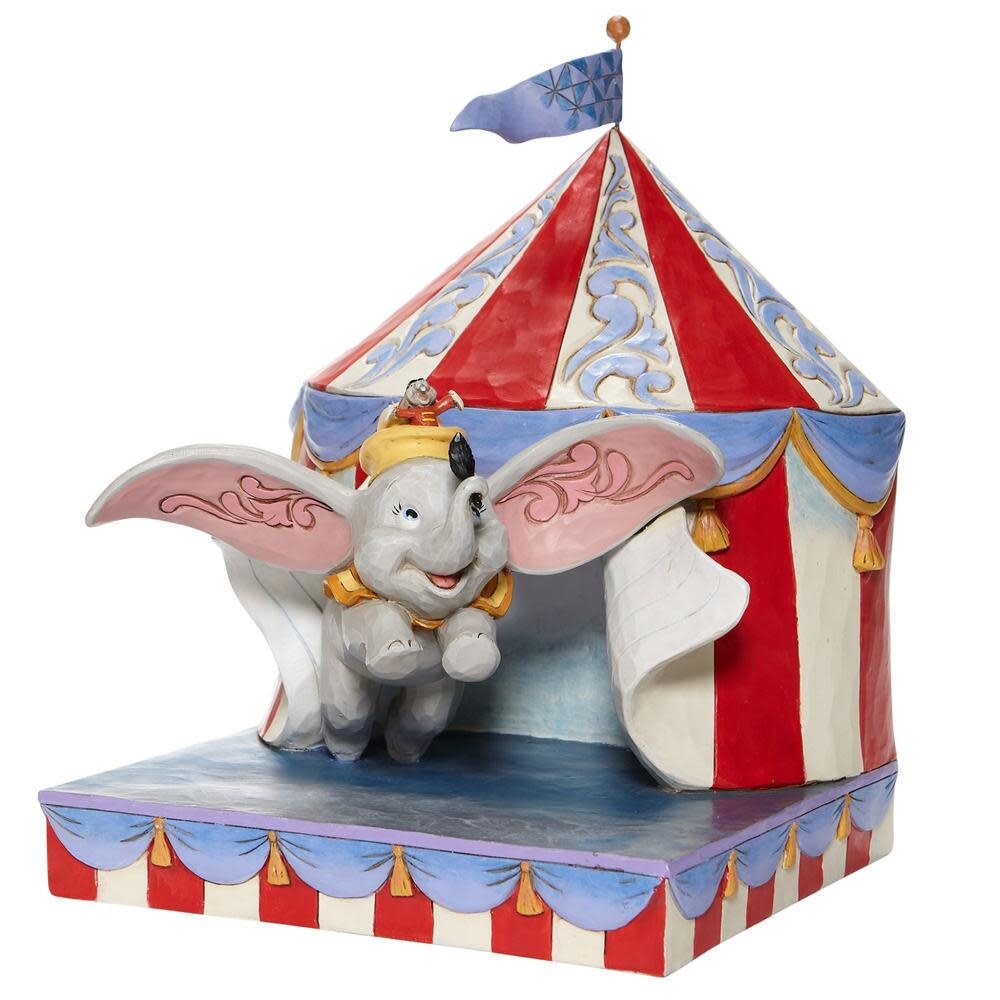 Dumbo Flying Out of Tent Scene by Jim Shore 6008064 - Noel Eternel