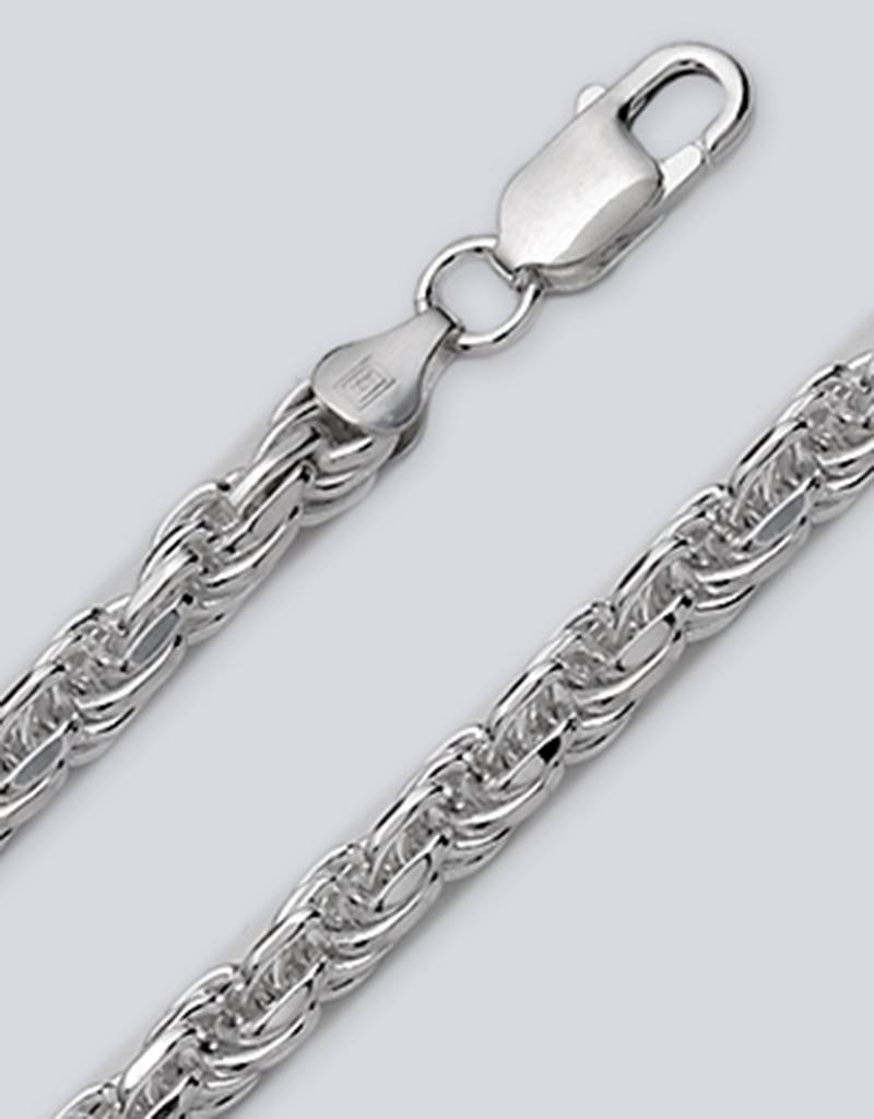 Sterling Silver Diamond Cut Rope 150 Chain Necklace - Simply Sterling