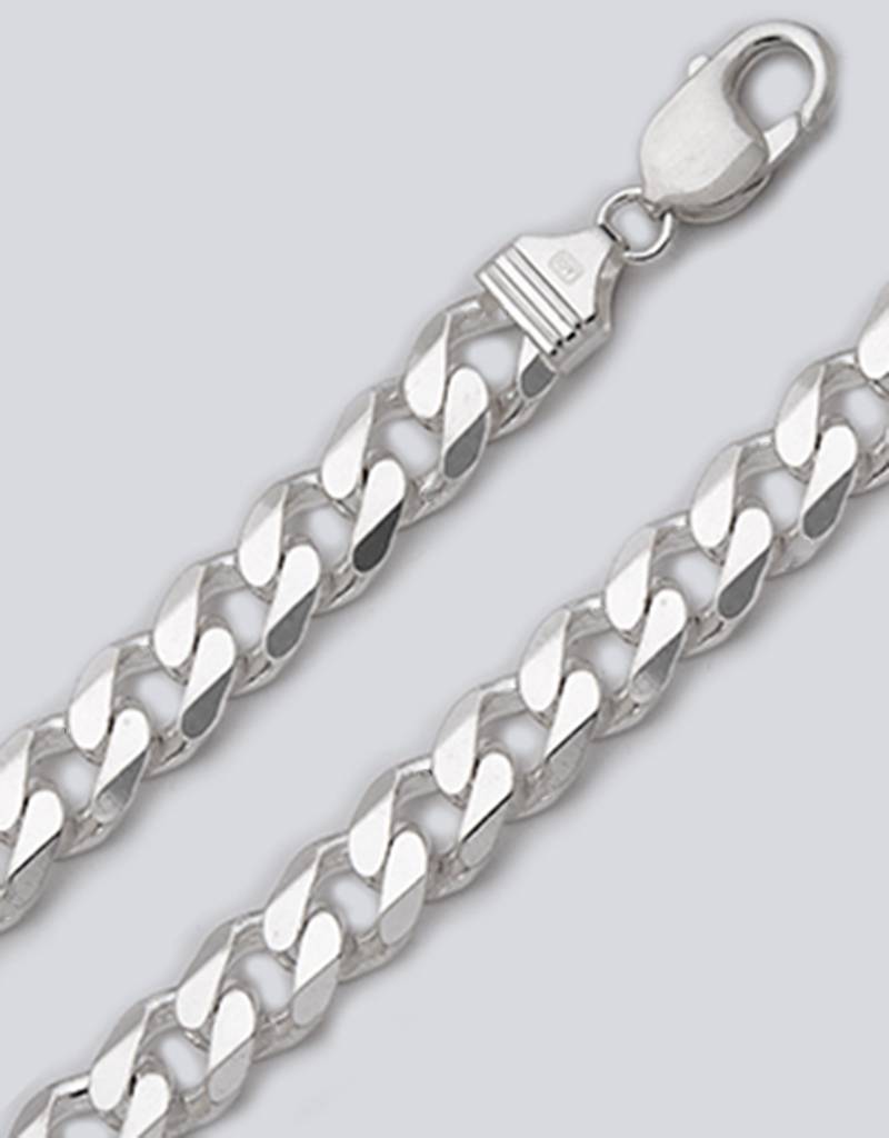 Sterling Silver Curb 300 Chain Bracelet - Simply Sterling