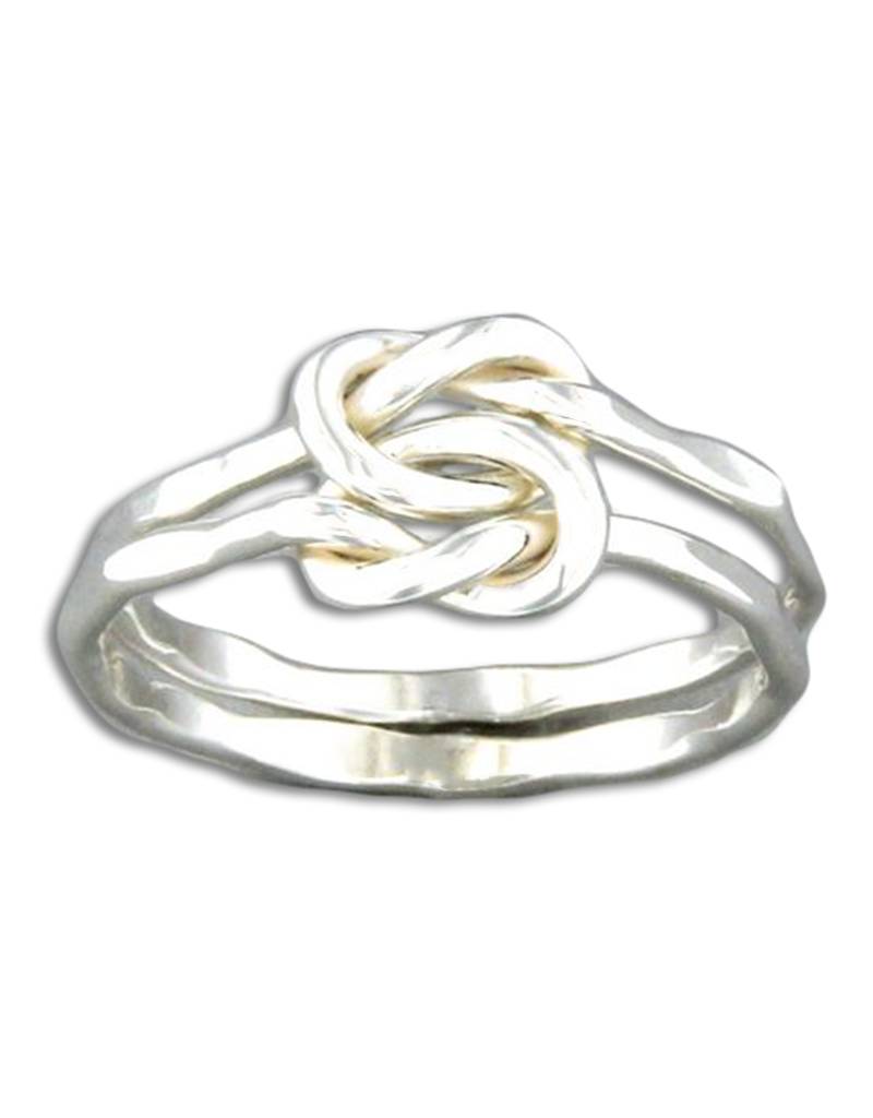 Sterling Silver Double Love Knot Ring - Simply Sterling