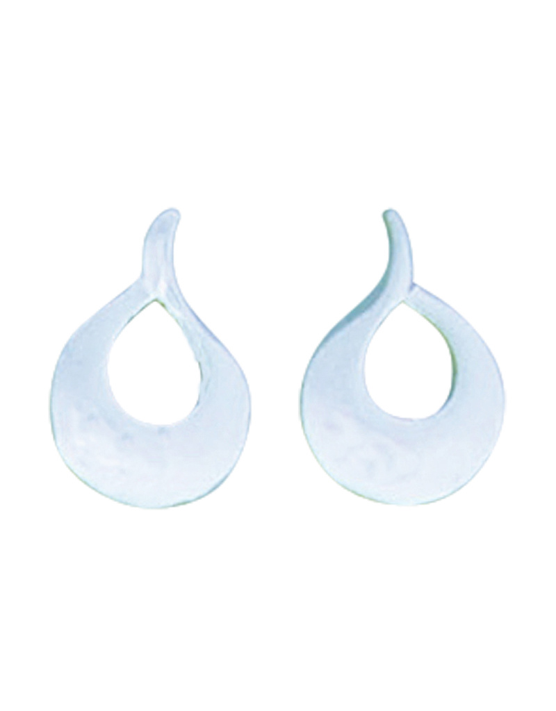 Sterling Silver Open Loop Post Earrings 13.5mm - Simply Sterling