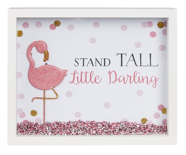 Cora Flamingo Shadow Box - Swanky Babies