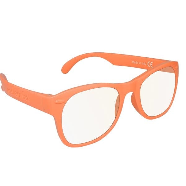 Junior 5+ yrs Screen Time Blue Blocker Glasses Orange - Swanky Babies