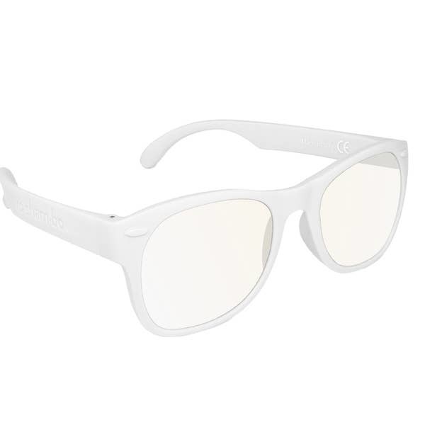 Adult L/XL Screen Time Blue Blocker Glasses White - Swanky Babies