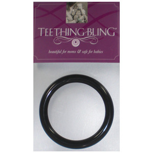 Teething Bling Bangle Onyx Black - Swanky Babies