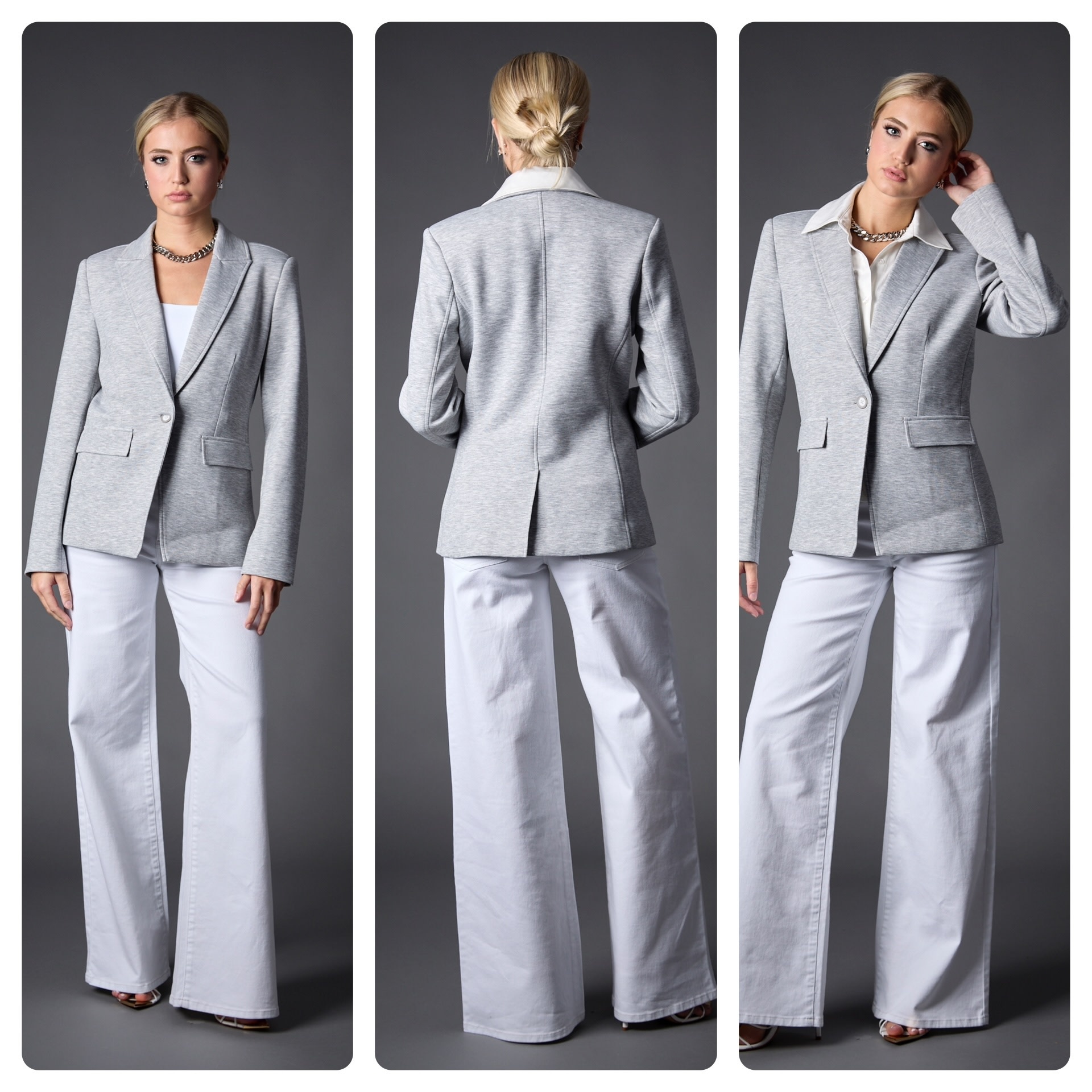 Blazer with Removable Shirt Inset - Casual 2 Dressy Women’s Clothing
