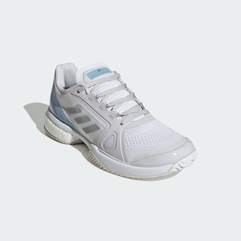 Stella Court Women's - Cloud White / Silver Metallic / Wonder Blue ...