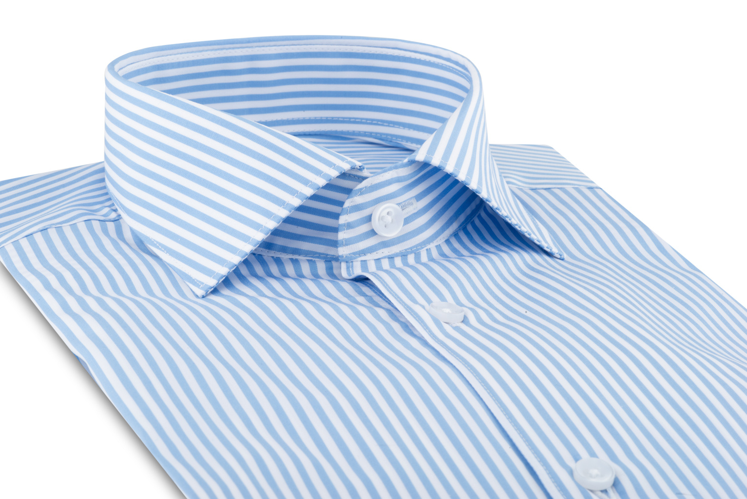 Light blue striped dress shirt for men - XOOS.CA