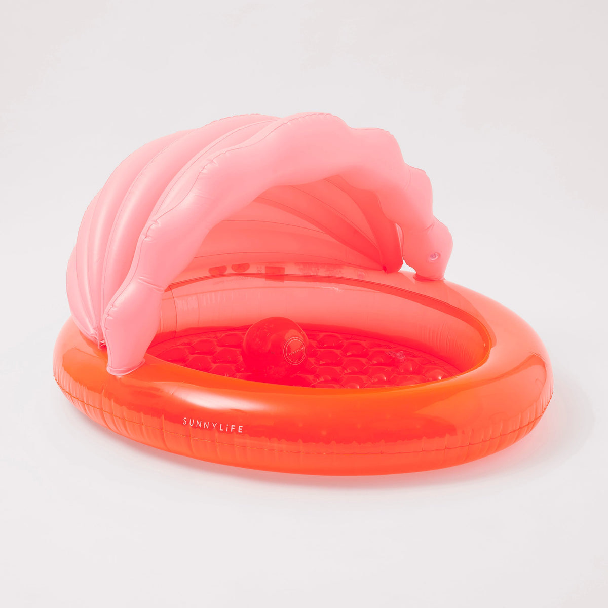 Sunnylife Kiddy Pool Shell Neon Coral - HipBabyGear