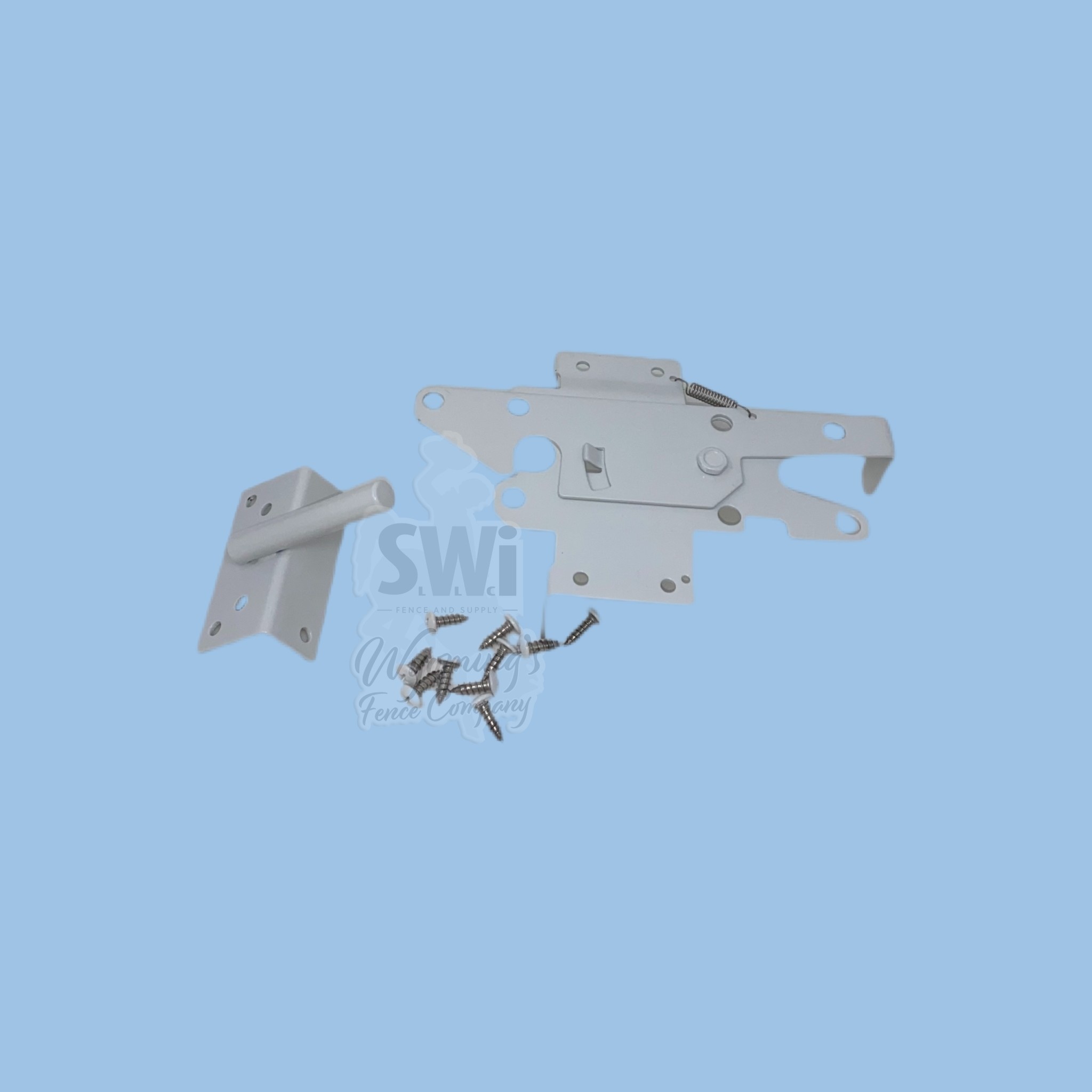 STAINLESS STEEL VINYL GATE LATCH- WHITE - SWi Fence & Supply