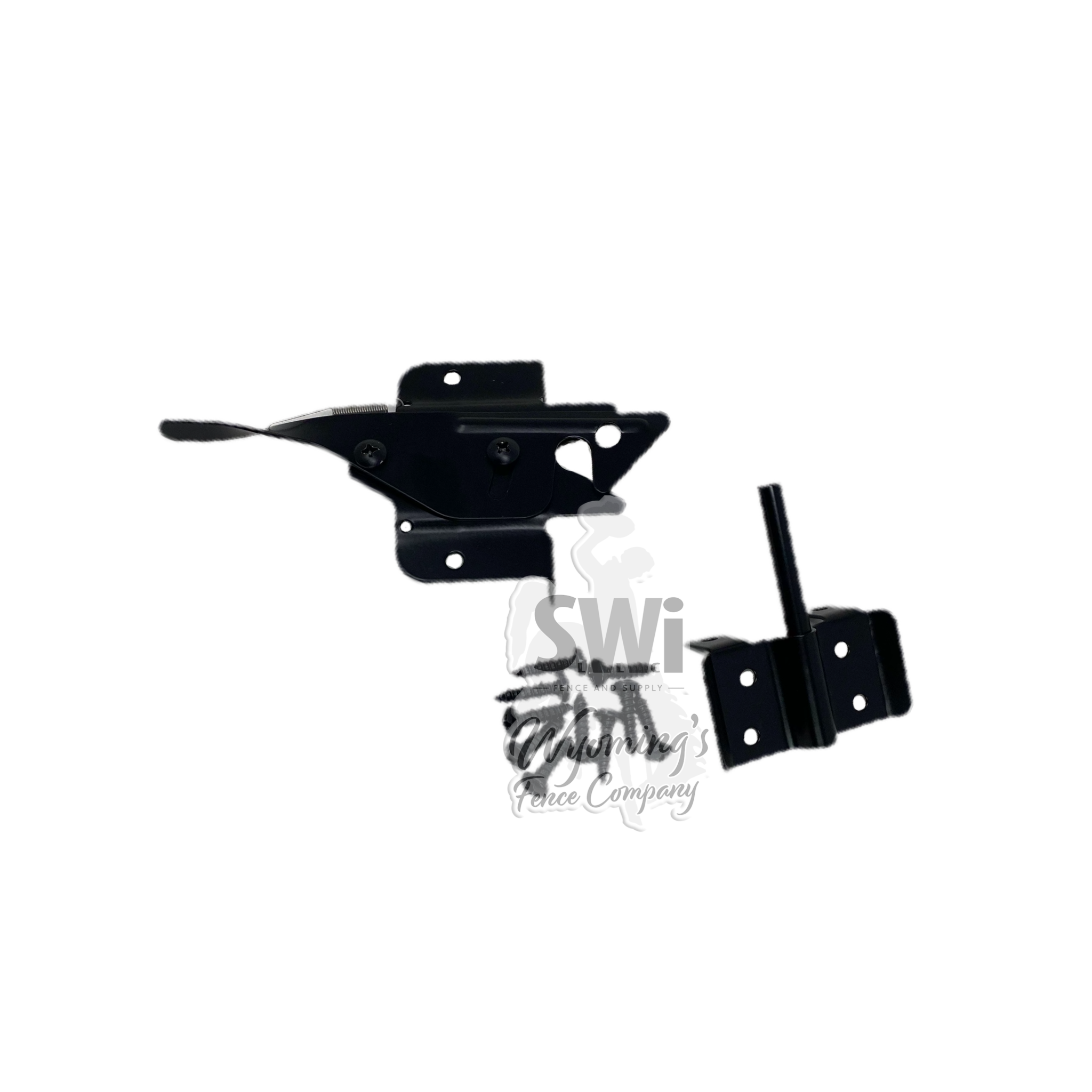 STAINLESS STEEL SAFETY POST LATCH - BLACK - SWi Fence & Supply