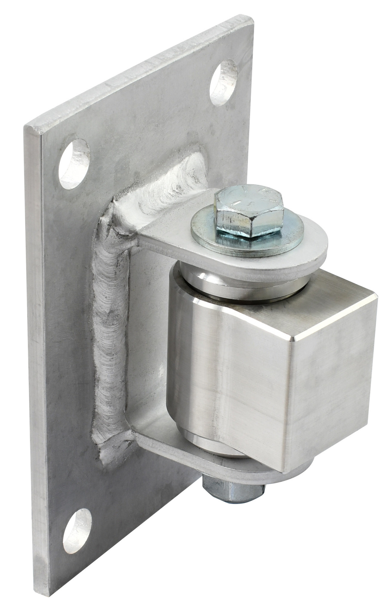 Aluminum Half Bolt-on BadAss for 4” Fence Posts - Sold Each - SWi Fence ...