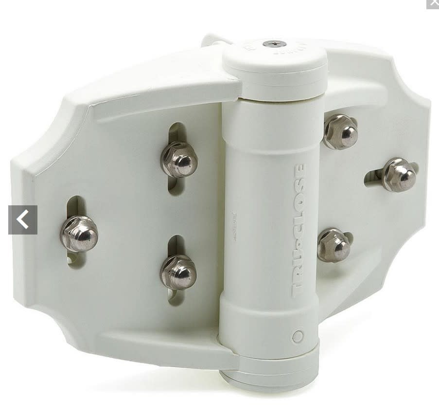 D&D TruClose MULTI-ADJUST™ Heavy Duty Hinge White - SWi Fence & Supply