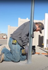 POSTMASTER W/ WELDED BASEPLATE - CONCRETE MOUNT - SWi Fence & Supply
