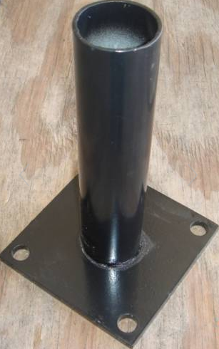 5" POST BASE FLANGE for 2"SQ. TUBE / FLAT MOUNT BRACKET - SWi Fence ...