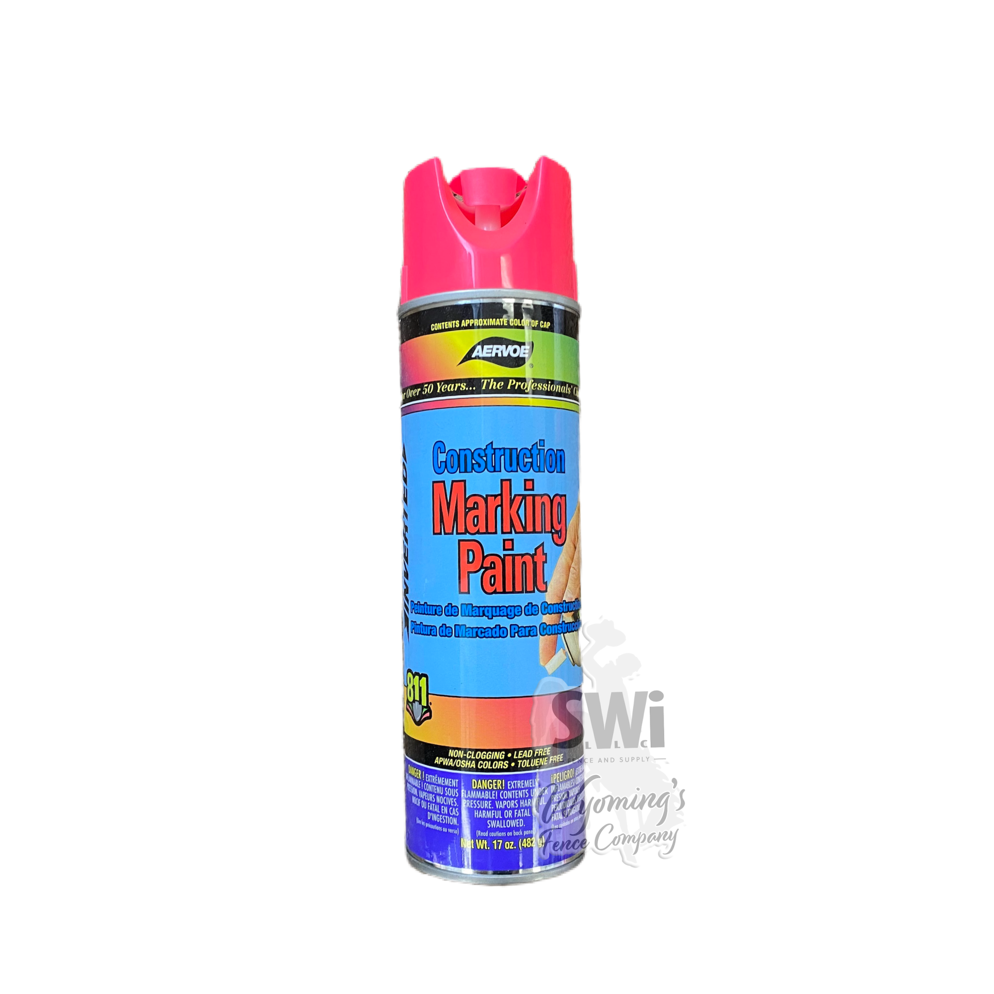 AERVOE PAINT 17OZ. PINK INVERTED MARKING PAINT - SWi Fence & Supply
