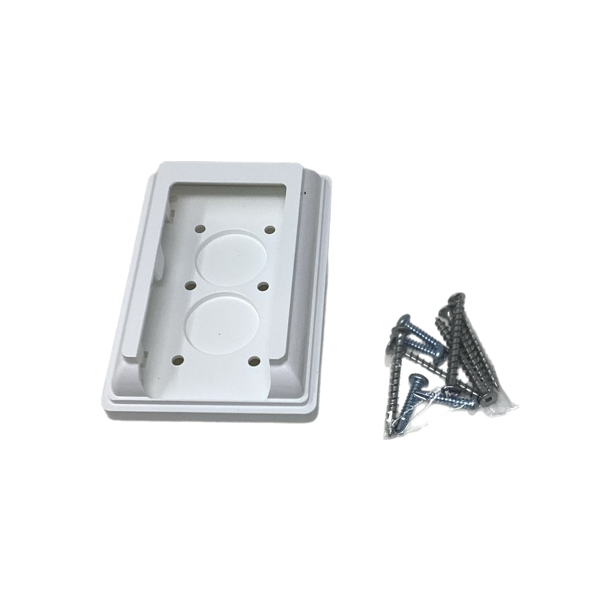 2" X 3 1/2" PORCH RAIL STAIR BRACKET - WHITE - SWi Fence & Supply