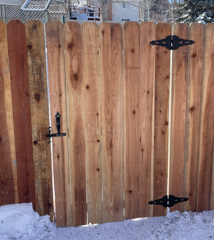 Wood fence gate store