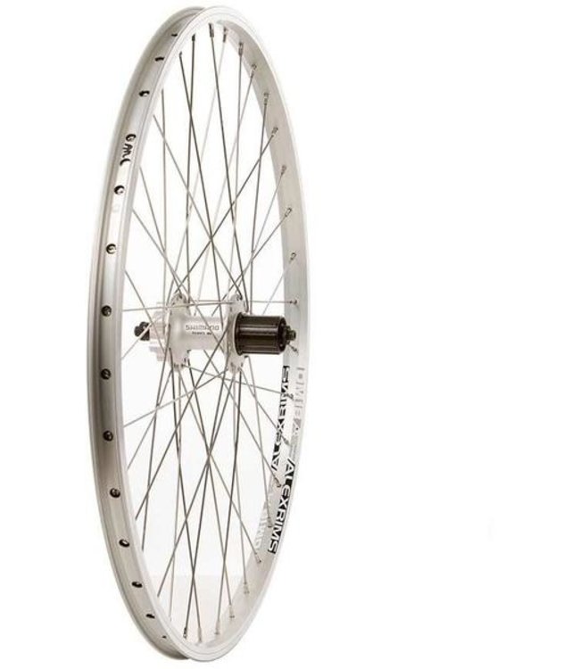 Alex Rims DM18 26"x1" Rear Wheel Silver -32 Spokes Shimano FH-RM30 Hub ...