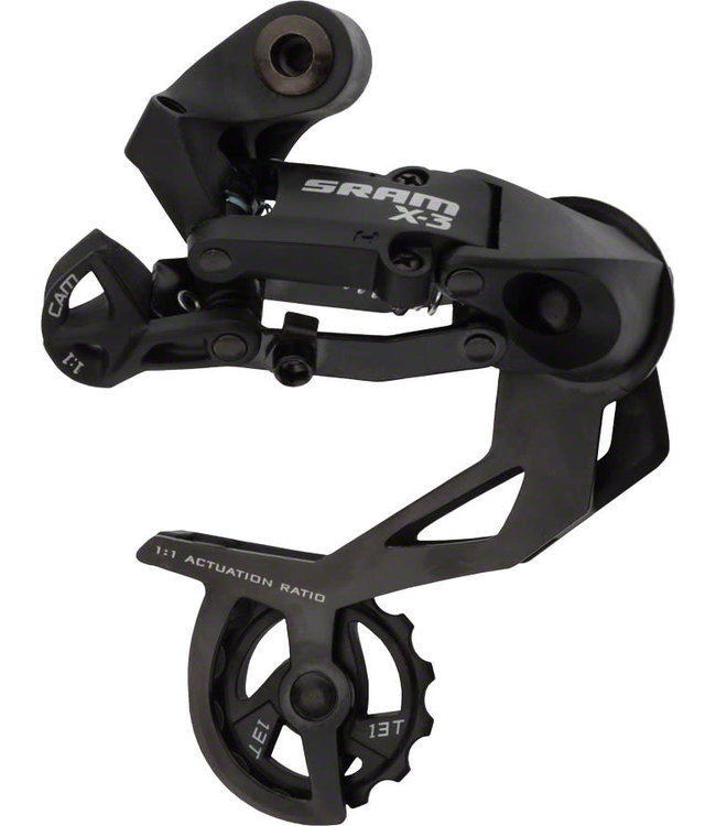 SRAM X3 Rear Derailleur - 7/8/9 Speed Long Cage Black - Battlefield Outdoors