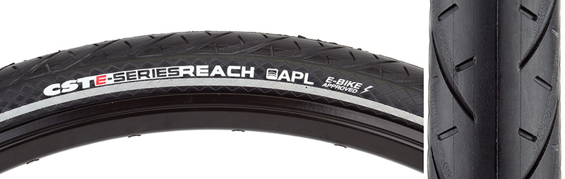 CST E-Series Reach Hybrid Bicycle Tire 700x40 Wire Bead Black ...