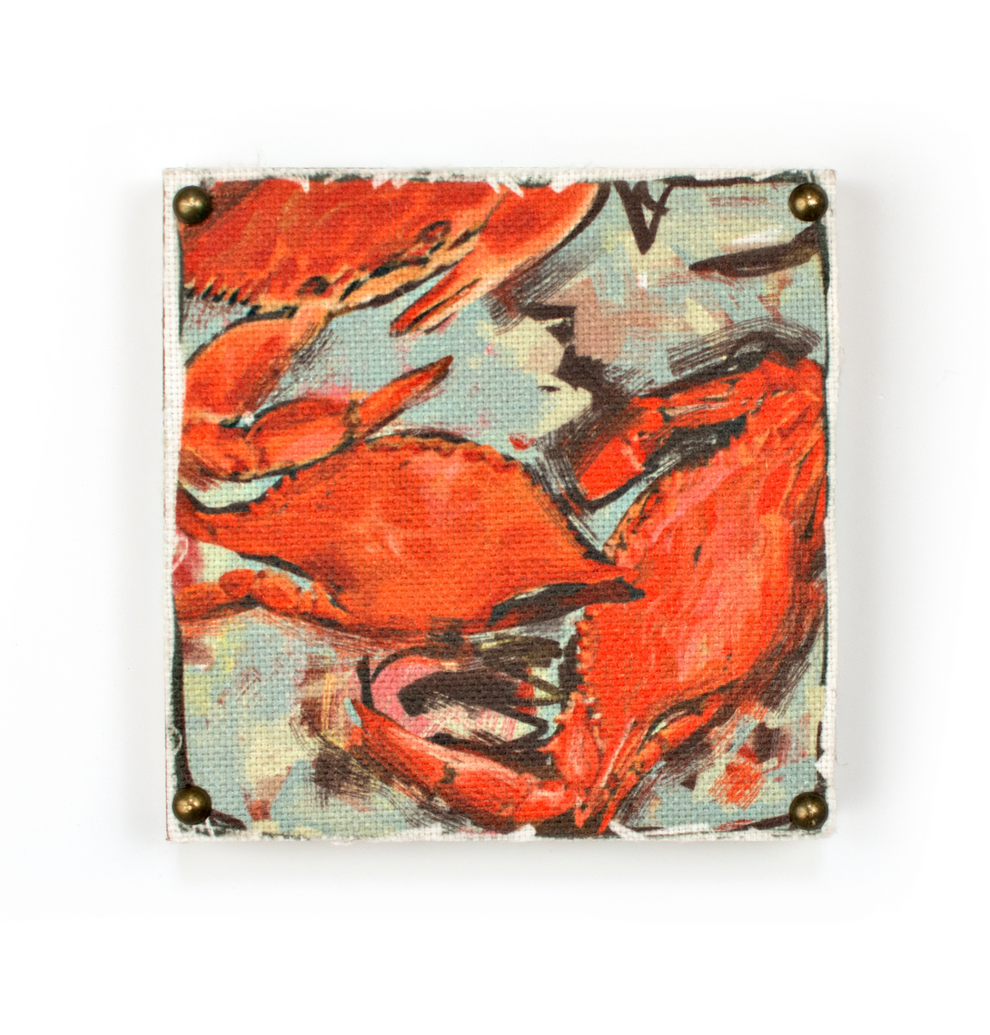6x6 Crab Art Block - Niche Modern Home