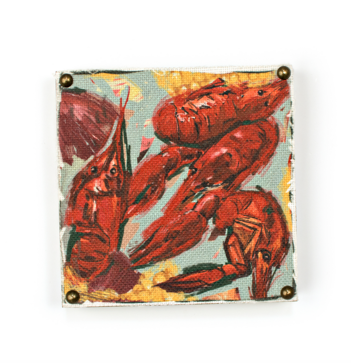 6x6 Crawfish Art Block - Niche Modern Home