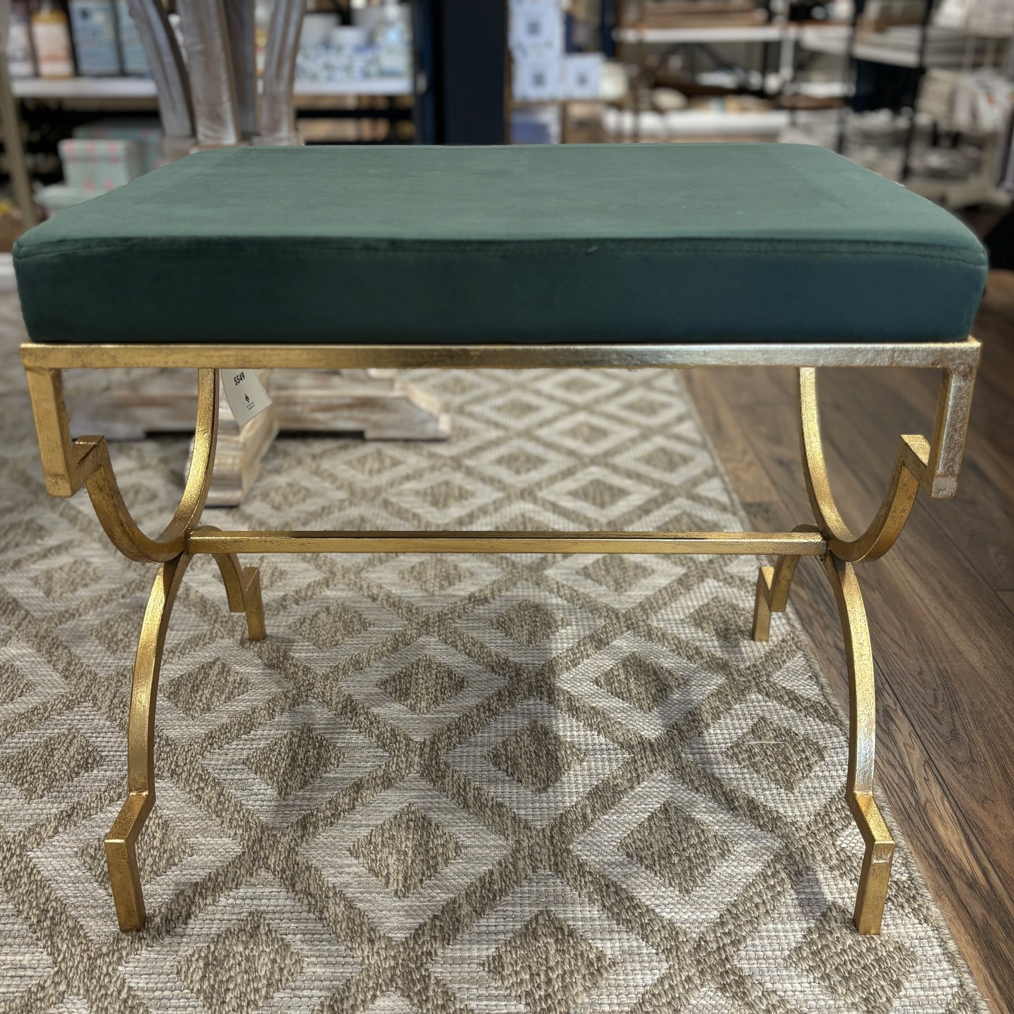 Zoe Small Bench GREEN - Niche Modern Home