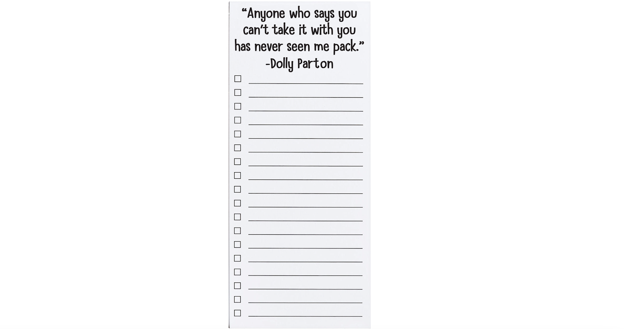 Dolly List Notepad - Niche Modern Home