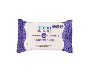 Ocean Healthcare Flushable Wipes 40pk - Sweet Lullabies