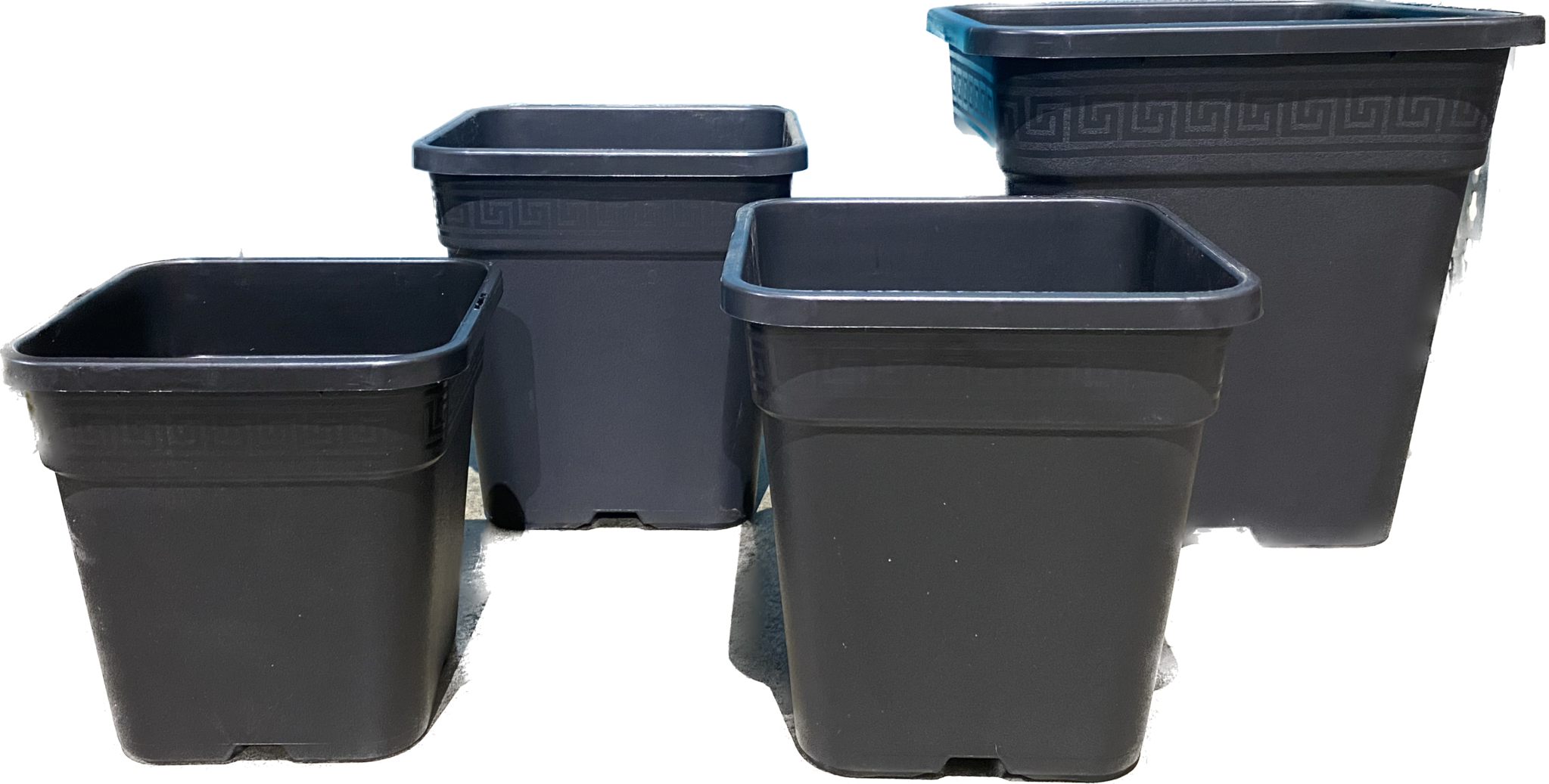 Gro Pro Black Square Pot - RASA Garden Supply Company
