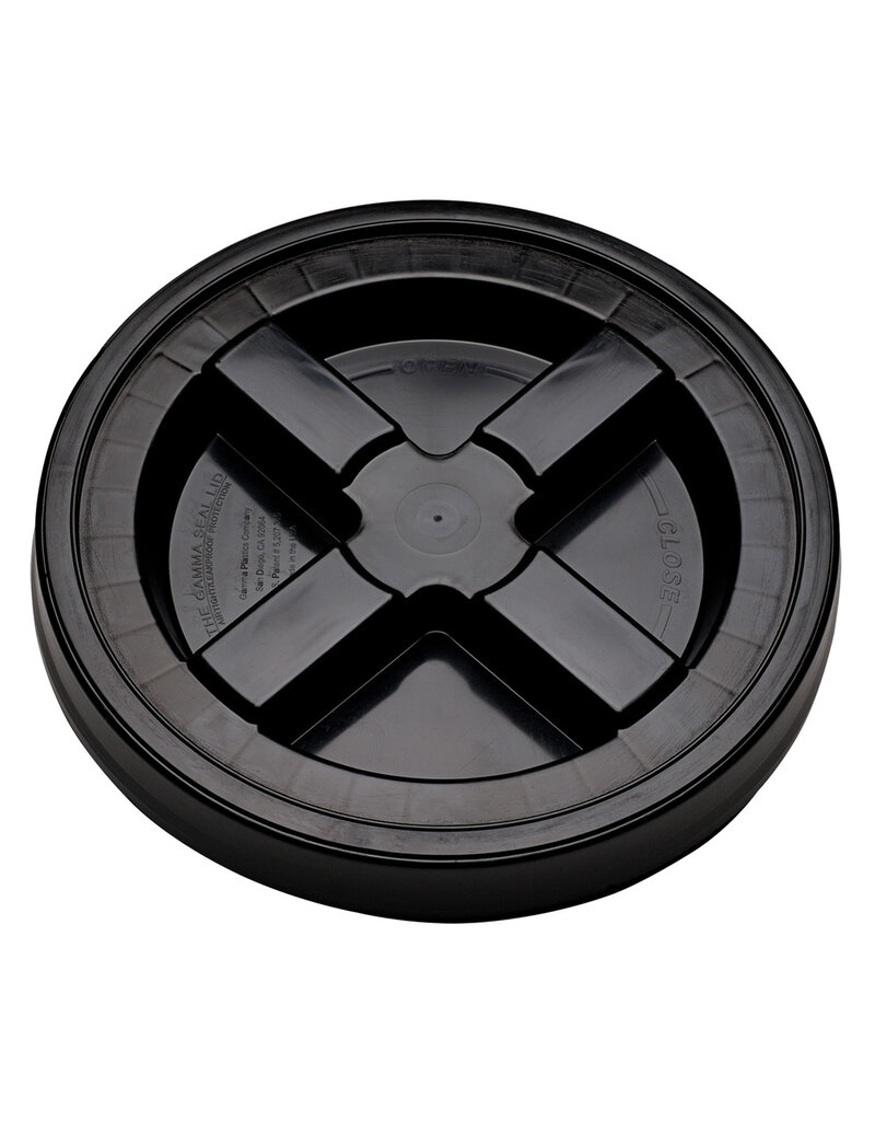 Gamma Seal Screw Top Bucket Lid - Black - RASA Garden Supply Company