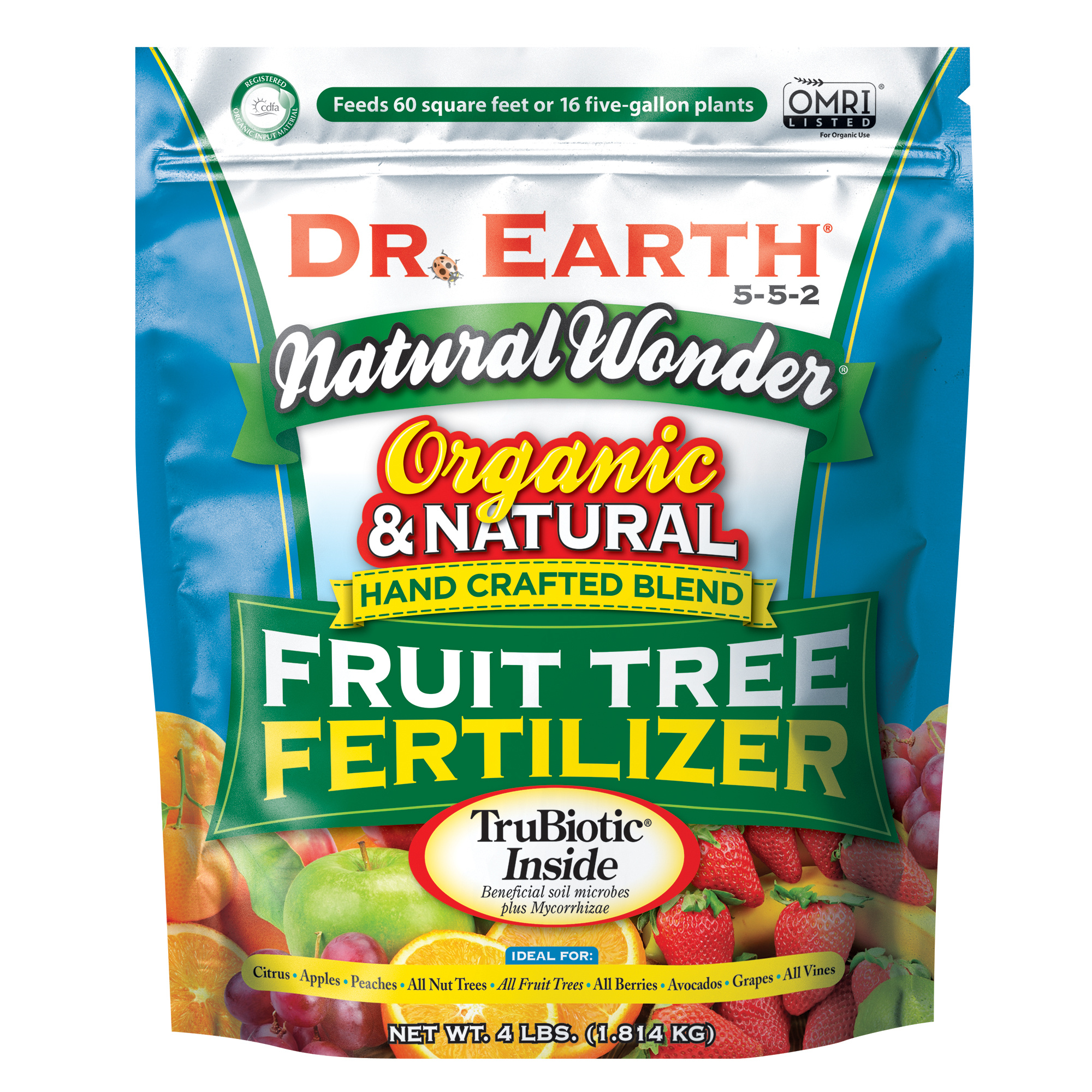 Dr Earth Natural Wonder Fruit Tree 5-5-2 - RASA Garden Supply Company