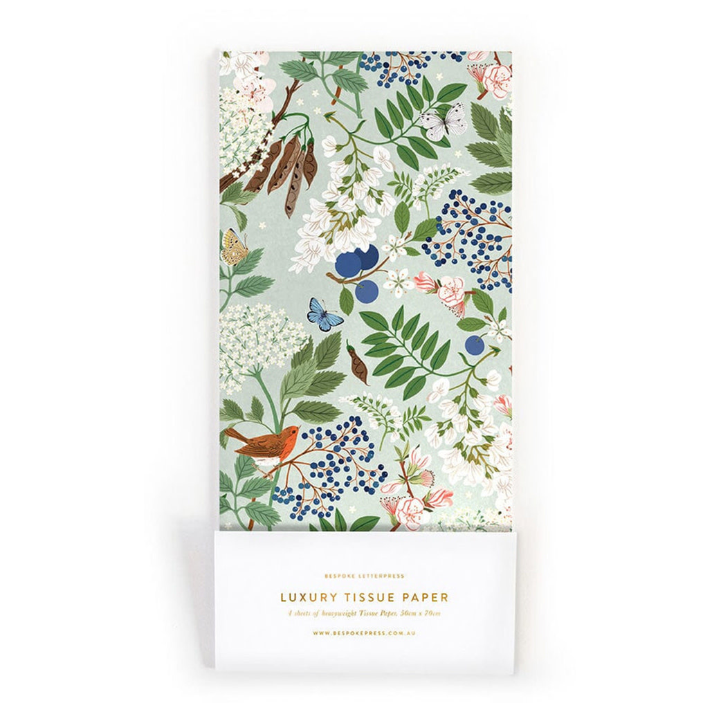 Bespoke Luxury Tissue Paper - Sparrows x 4 Sheets - The Bottle Shop