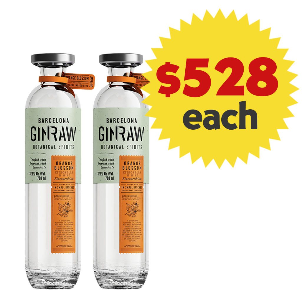 GinRaw Orange Blossom Gin x 2 Bottles Value Pack - The Bottle Shop