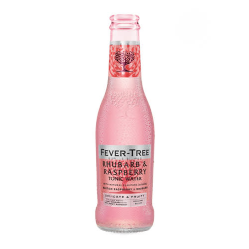 Fever Tree Refreshingly Light Rhubarb & Raspberry Tonic Water 500ml ...