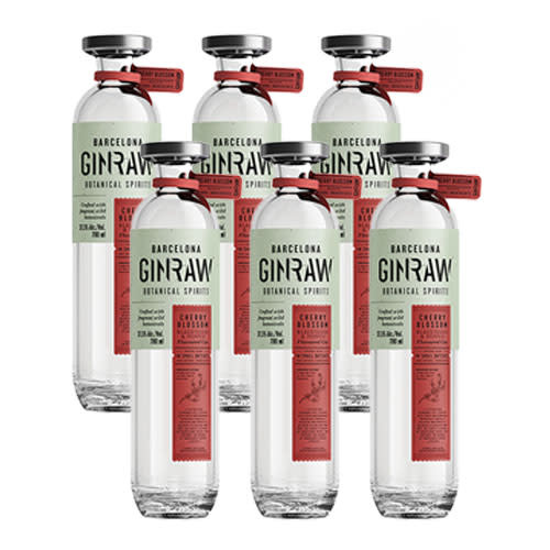 GinRaw Cherry Blossom Gin 700ml x 6 Bottles (Case Offer) - The Bottle Shop