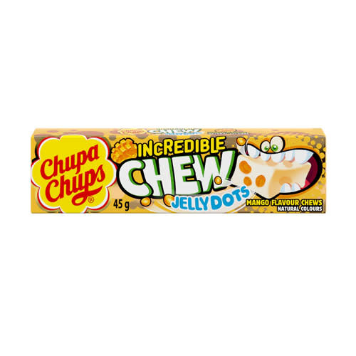 Chupa Chups Incredible Chew Jelly Dots Mango 45g - The Bottle Shop