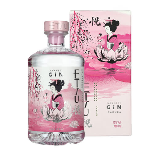 ETSU Sakura Japanese Gin 700ml - The Bottle Shop
