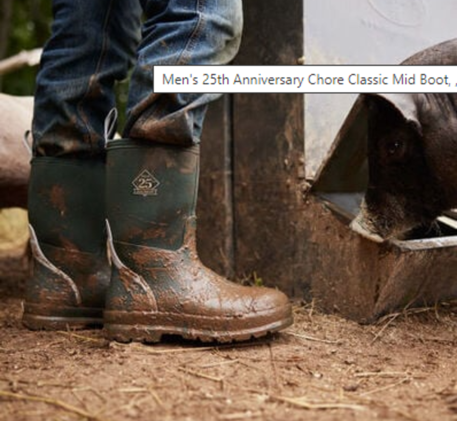 Muck Men's 25th Anniversary Chore Classic Mid Boot - Alpenglow ...