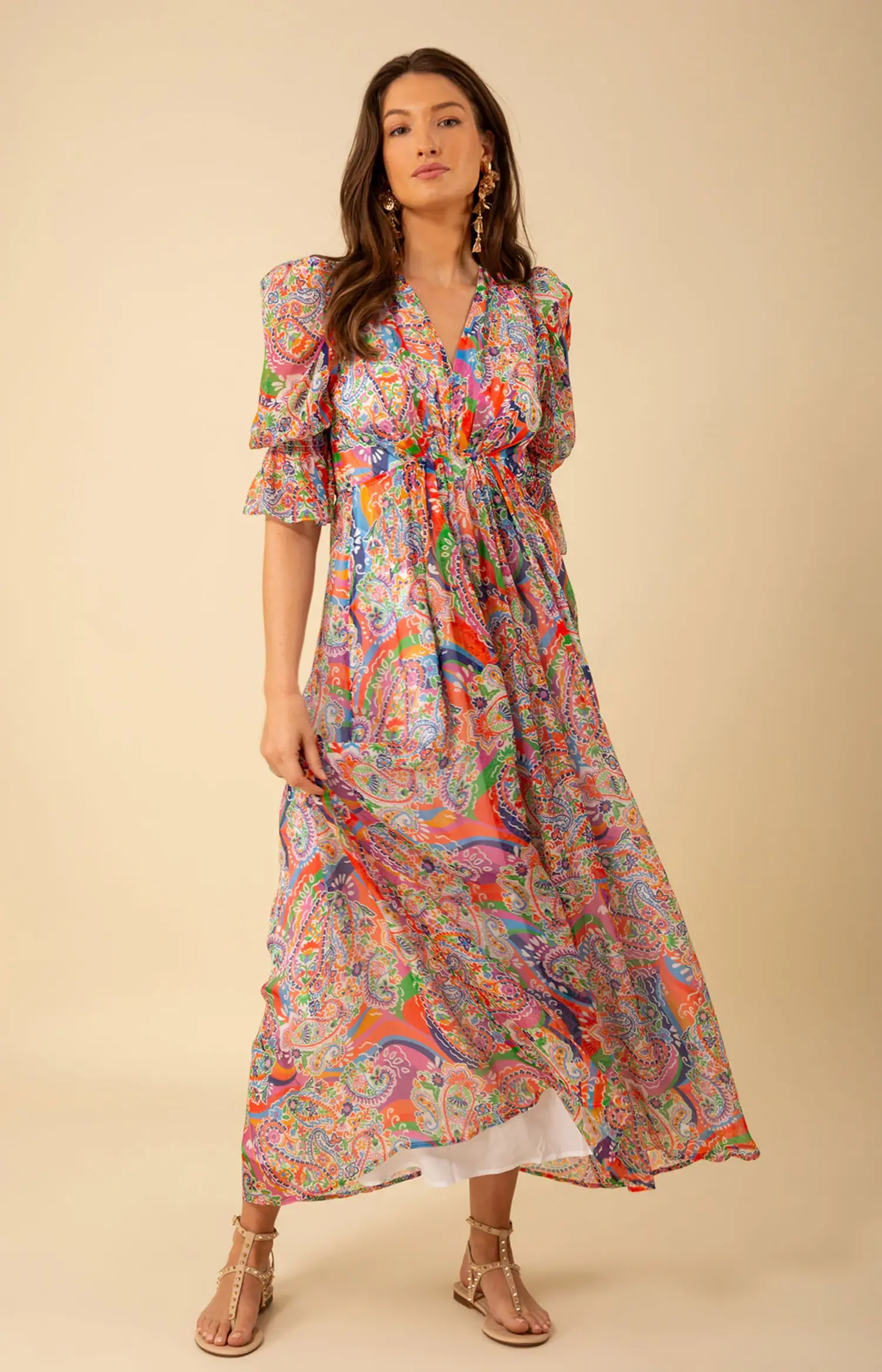 44mb634a v neck maxi dress - C.ORRICO 44mb634a v neck maxi dress - C.ORRICO