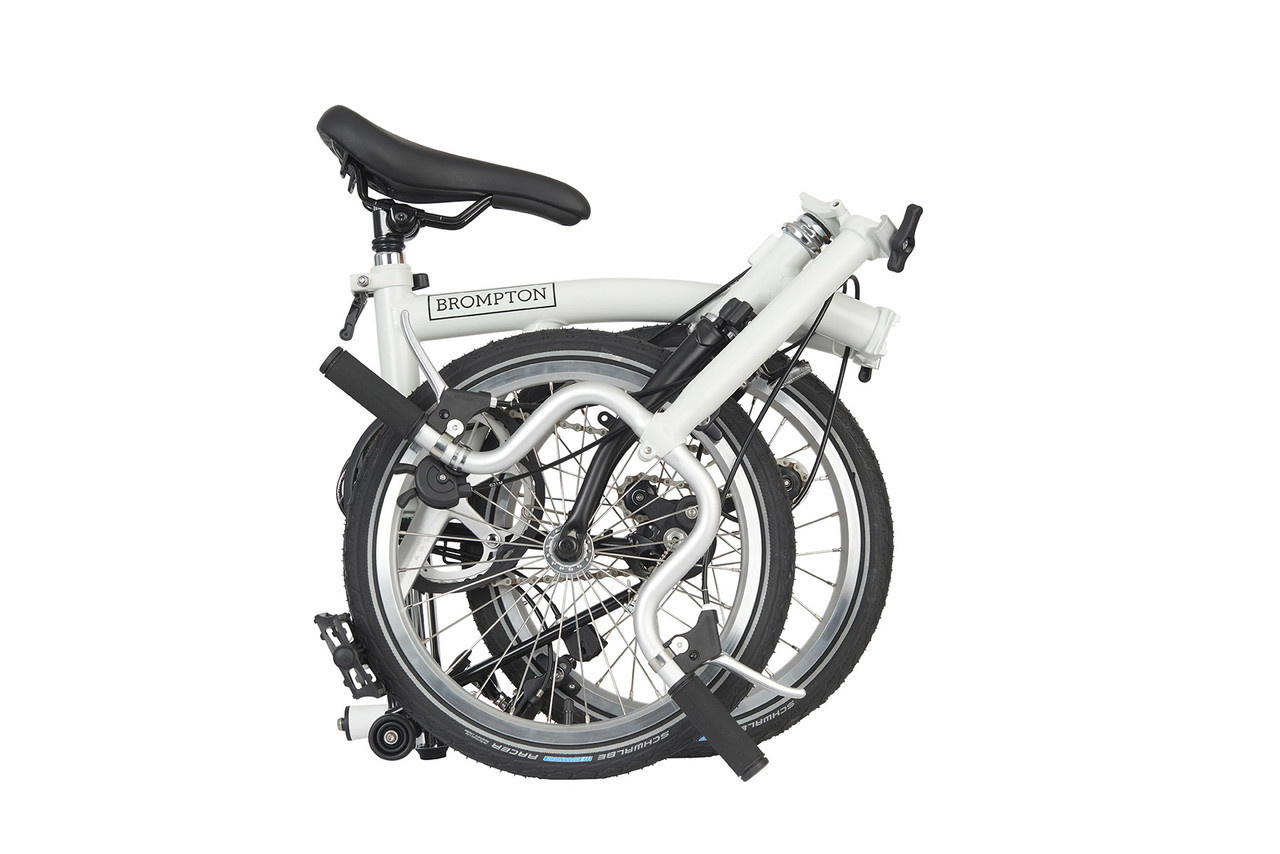 Brompton A Line 3 Speed, White Gloss - Freedom Folding and Electric ...